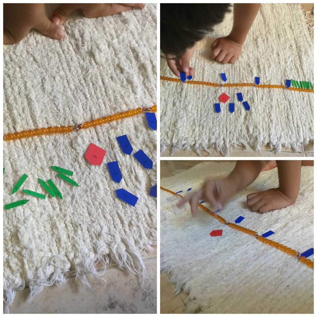 Cadenas cortas y cuadrados de perlas Montessori I – MiMontessori