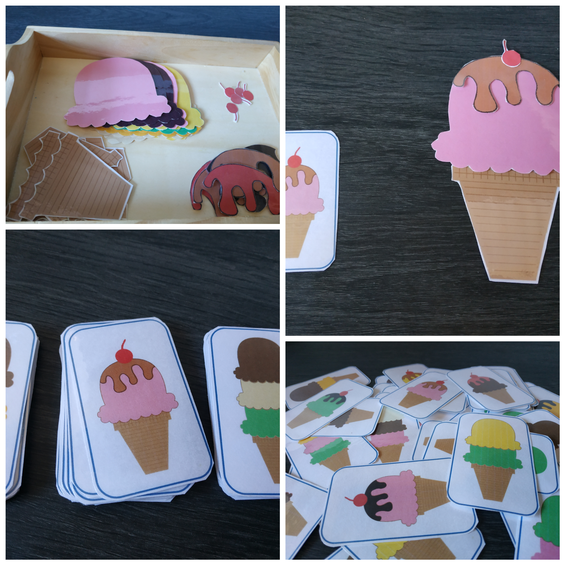 Imprimible de helados – MiMontessori